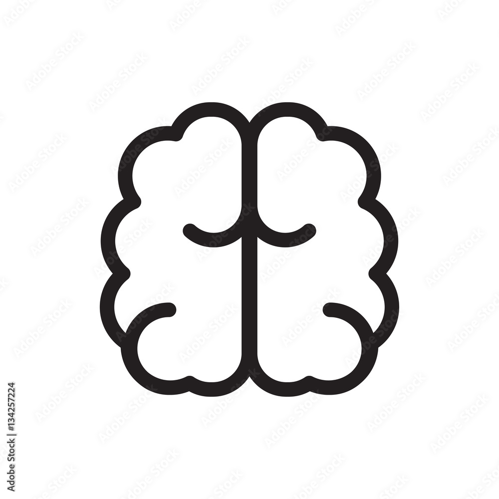 brain icon illustration Stock Vector | Adobe Stock