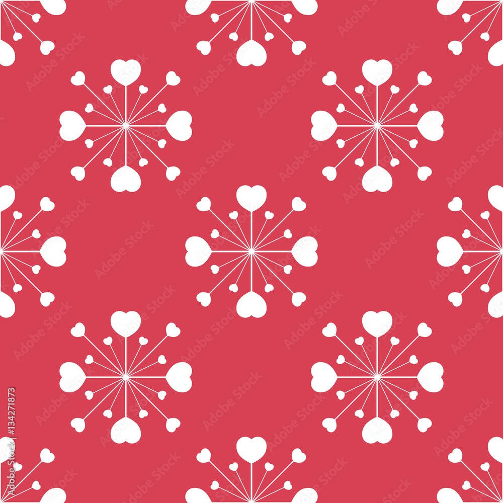 Seamless pattern with heart. vector background. Holiday texture ...