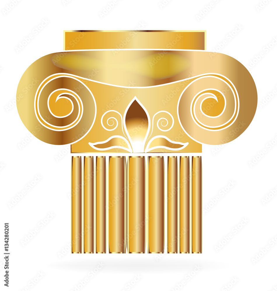 Gold Column Vector