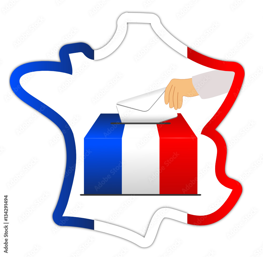 élection France vote 2017 urne Stock-Vektorgrafik | Adobe Stock