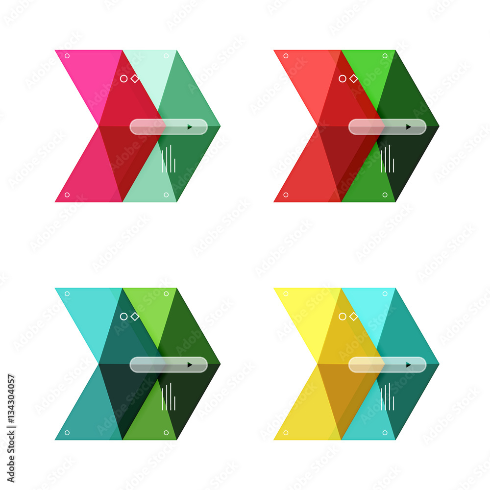 Vector blank infographic arrow templates Stock Vector | Adobe Stock