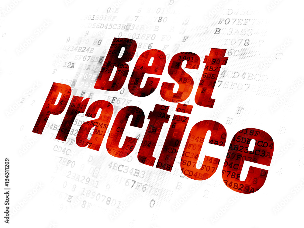 Education concept: Best Practice on Digital background Stock ...