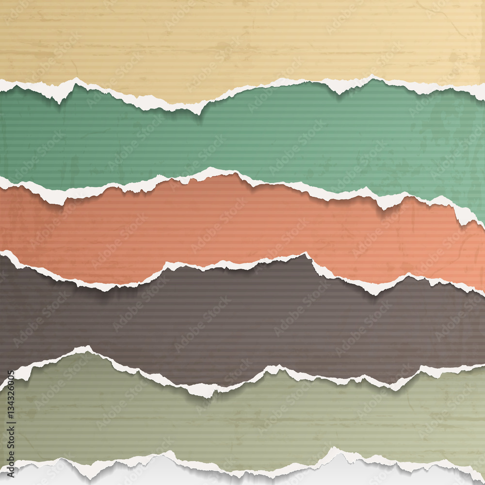 Torn paper background Stock Vector | Adobe Stock