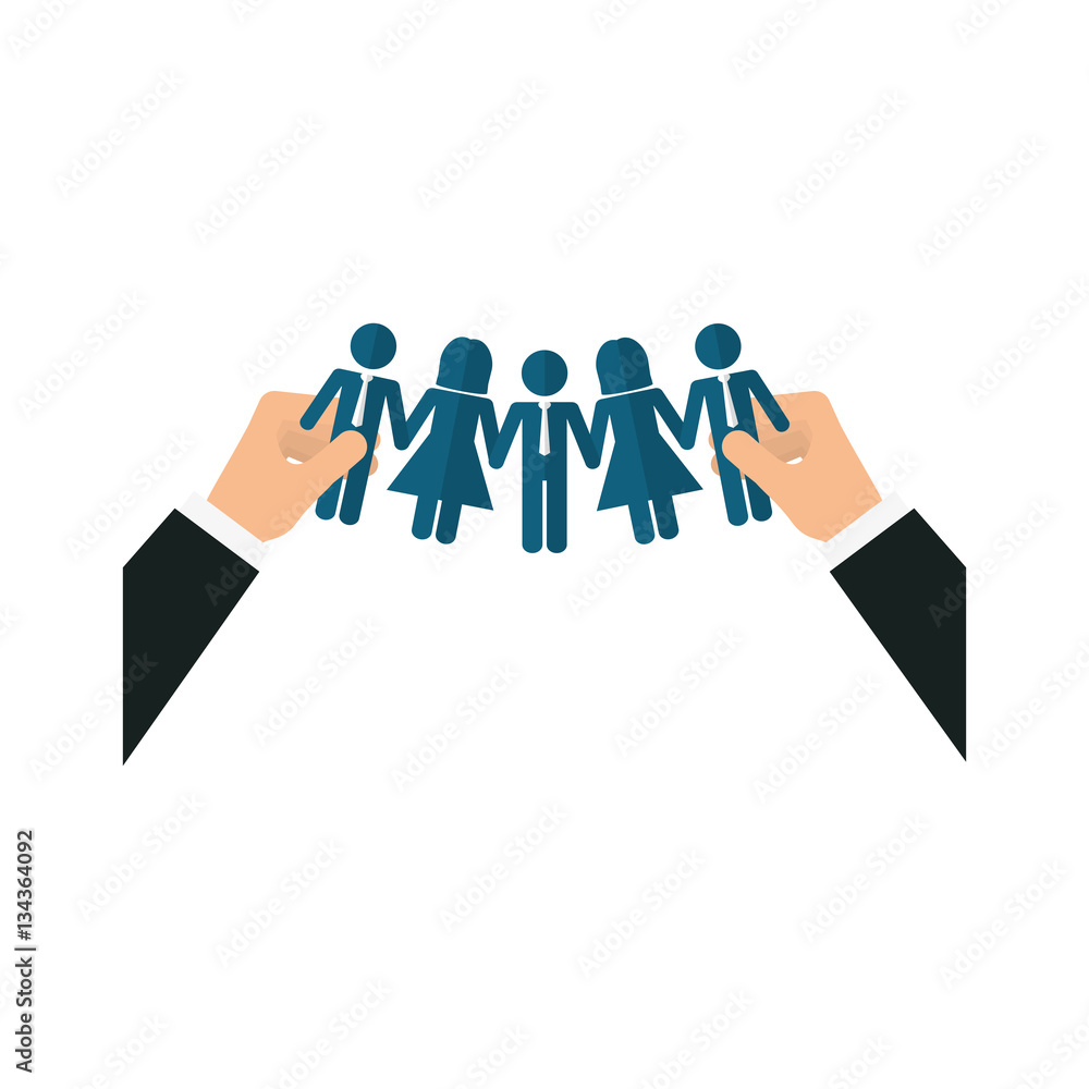 Business teamwork pictogram icon vector illustration graphic design ...