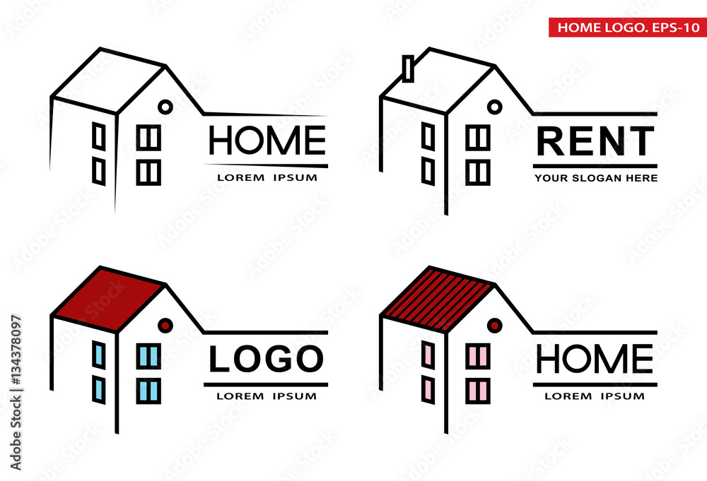 Design Vector Home Logo Template. Real Estate House Logo. Vector ...