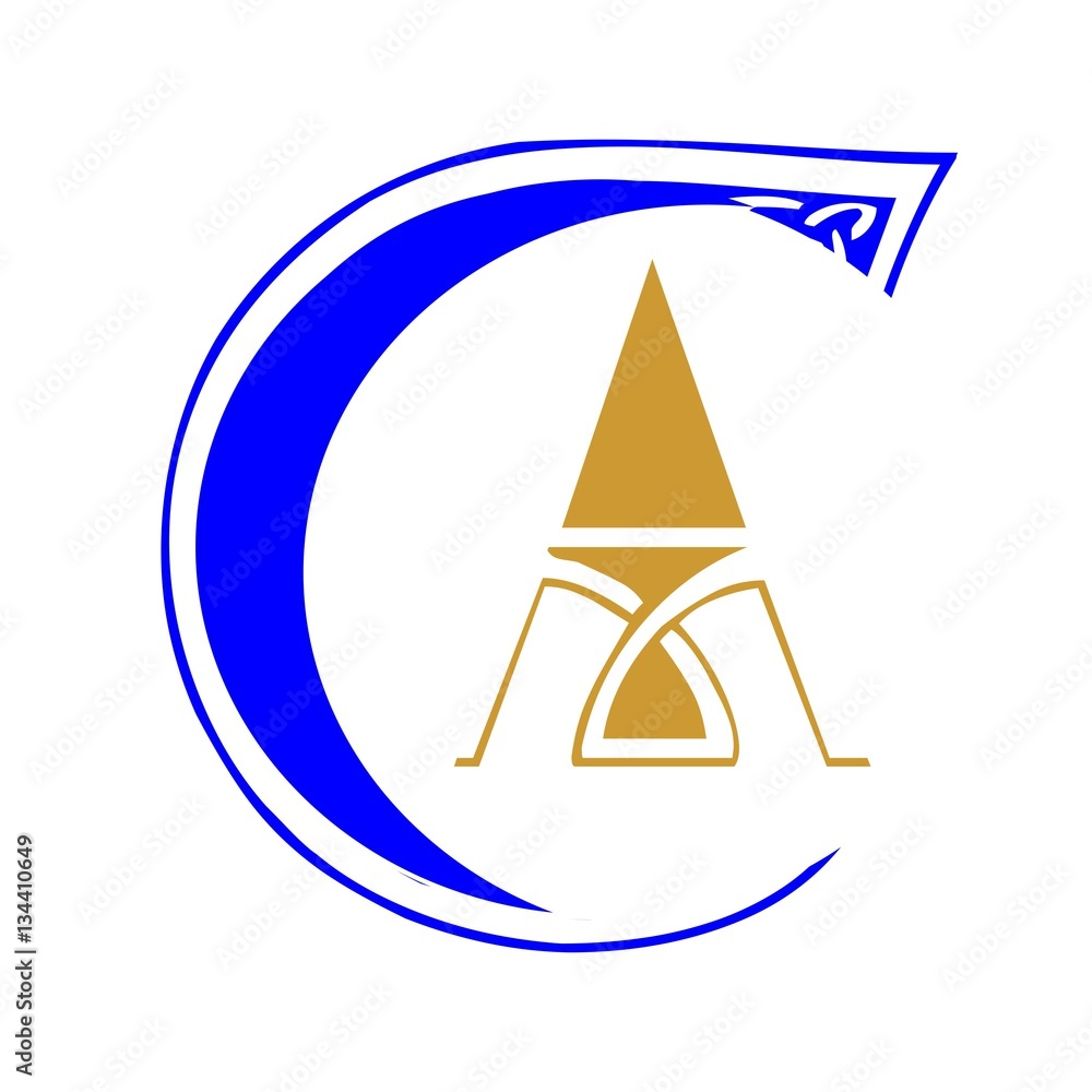 initial letter CA logo vector Stock Vector | Adobe Stock