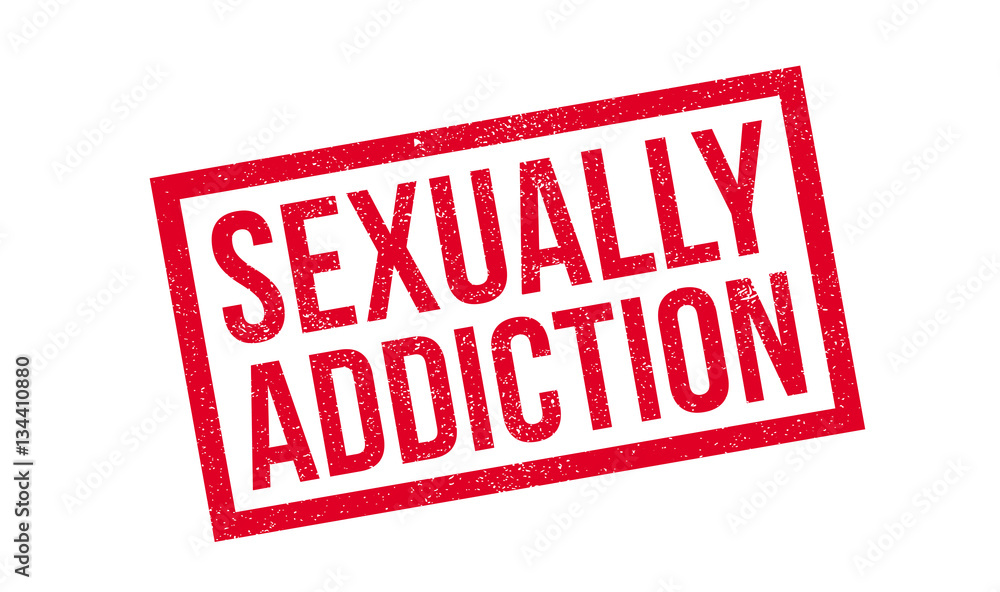 Sexually Addiction rubber stamp. Grunge design with dust scratches ...