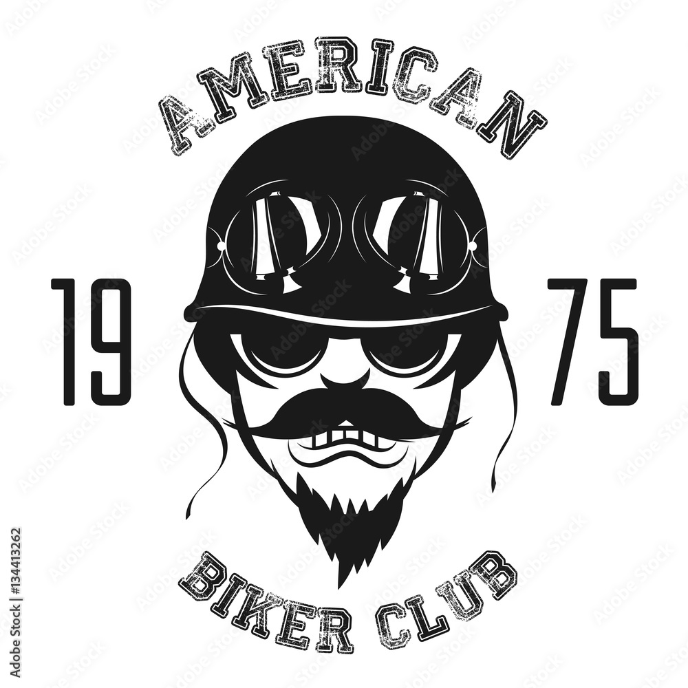 Logo For Motorcycle Club. Vector Illustration Stock Vector | Adobe Stock