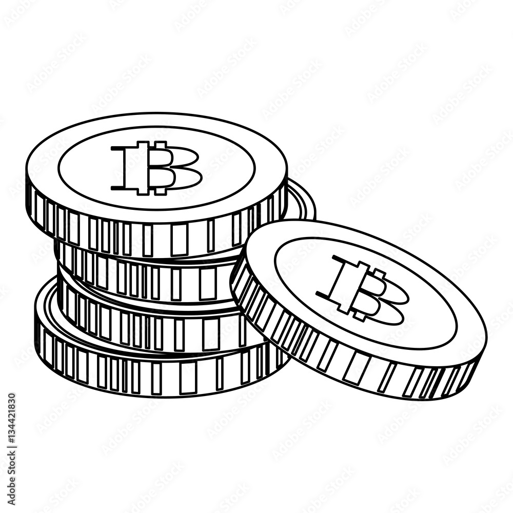 Coin Money Clipart Black And White