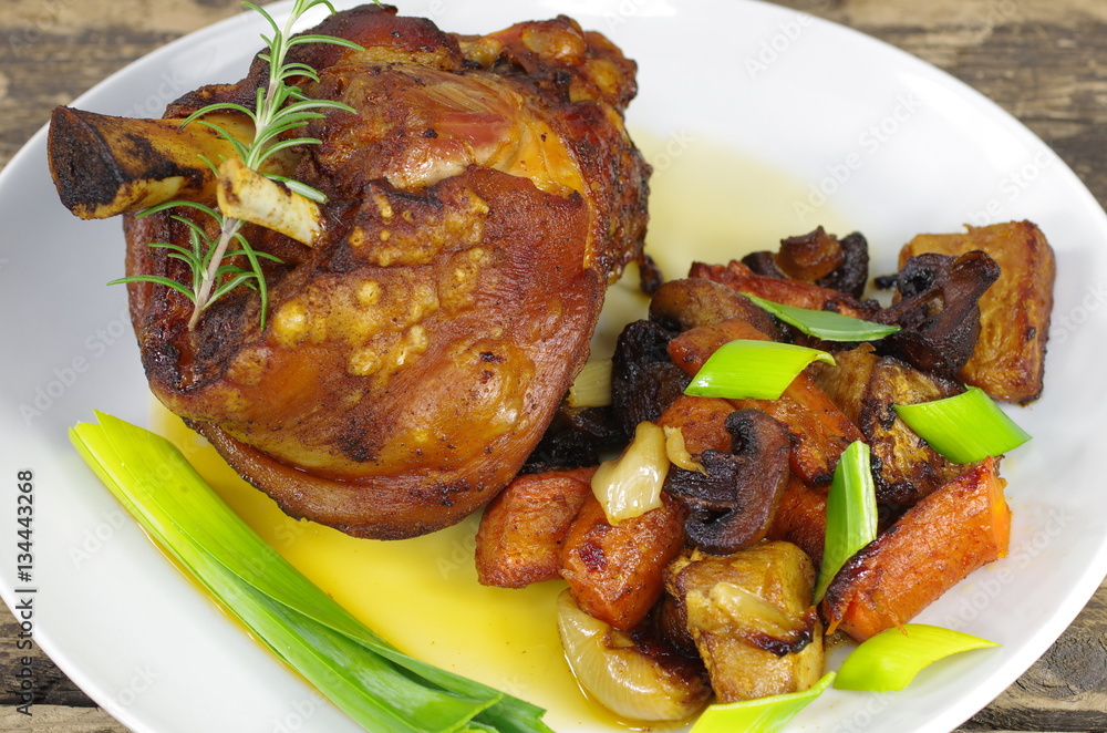 appetizing knuckles of pork Stock Photo | Adobe Stock