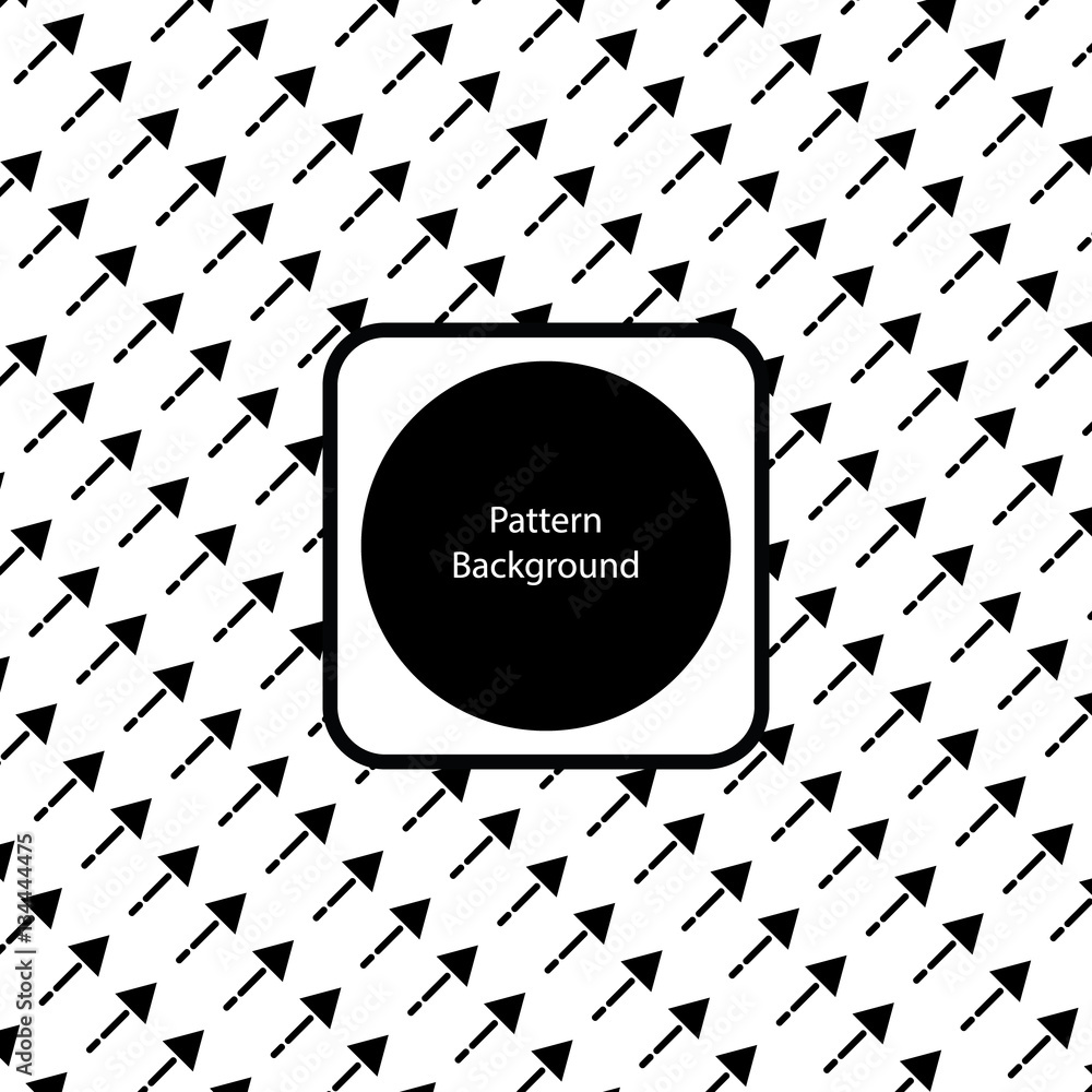 Arrow Vector Pattern or Abstract Background, Modern Style With Black ...