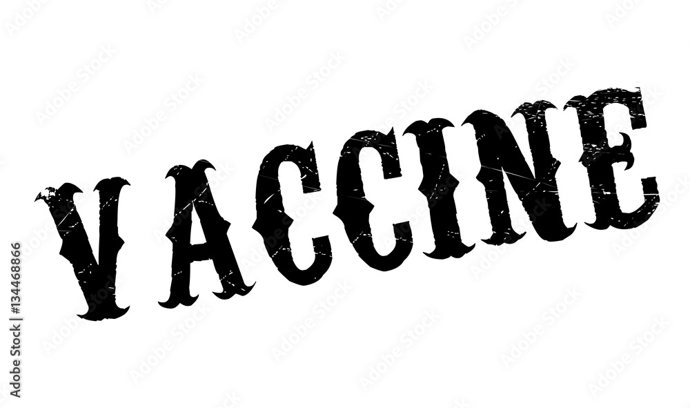 Vaccine rubber stamp. Grunge design with dust scratches. Effects can be ...