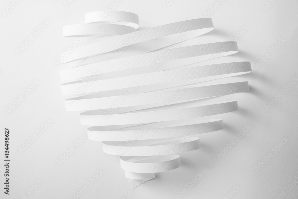 Paper heart Stock Photo | Adobe Stock