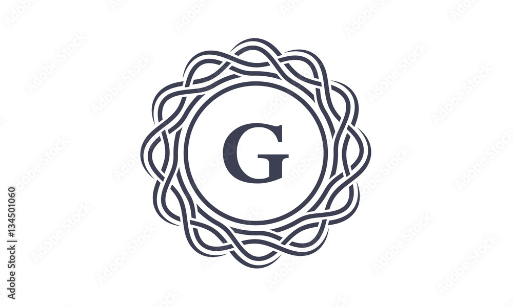 G Letter Crest Logo Stock Vector | Adobe Stock
