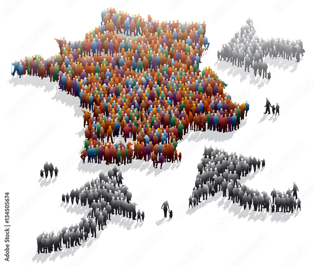 France - Immigration Stock Illustration | Adobe Stock