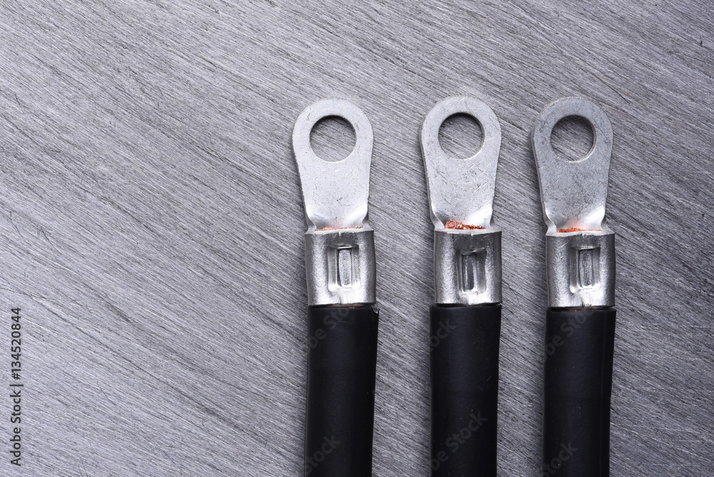 Electrical Cable with Cable Lug Stock Photo | Adobe Stock