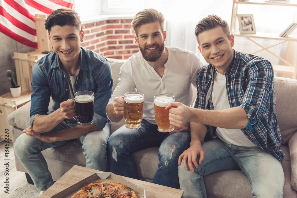 Guys having fun Stock-Foto | Adobe Stock