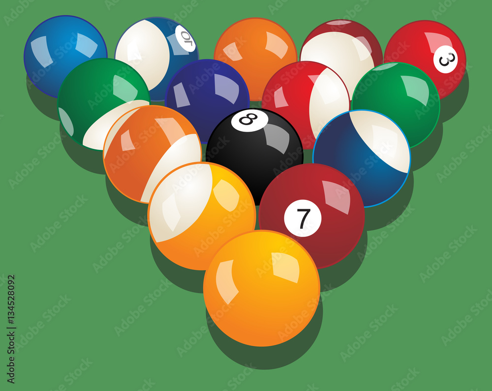 Pool Balls Vector