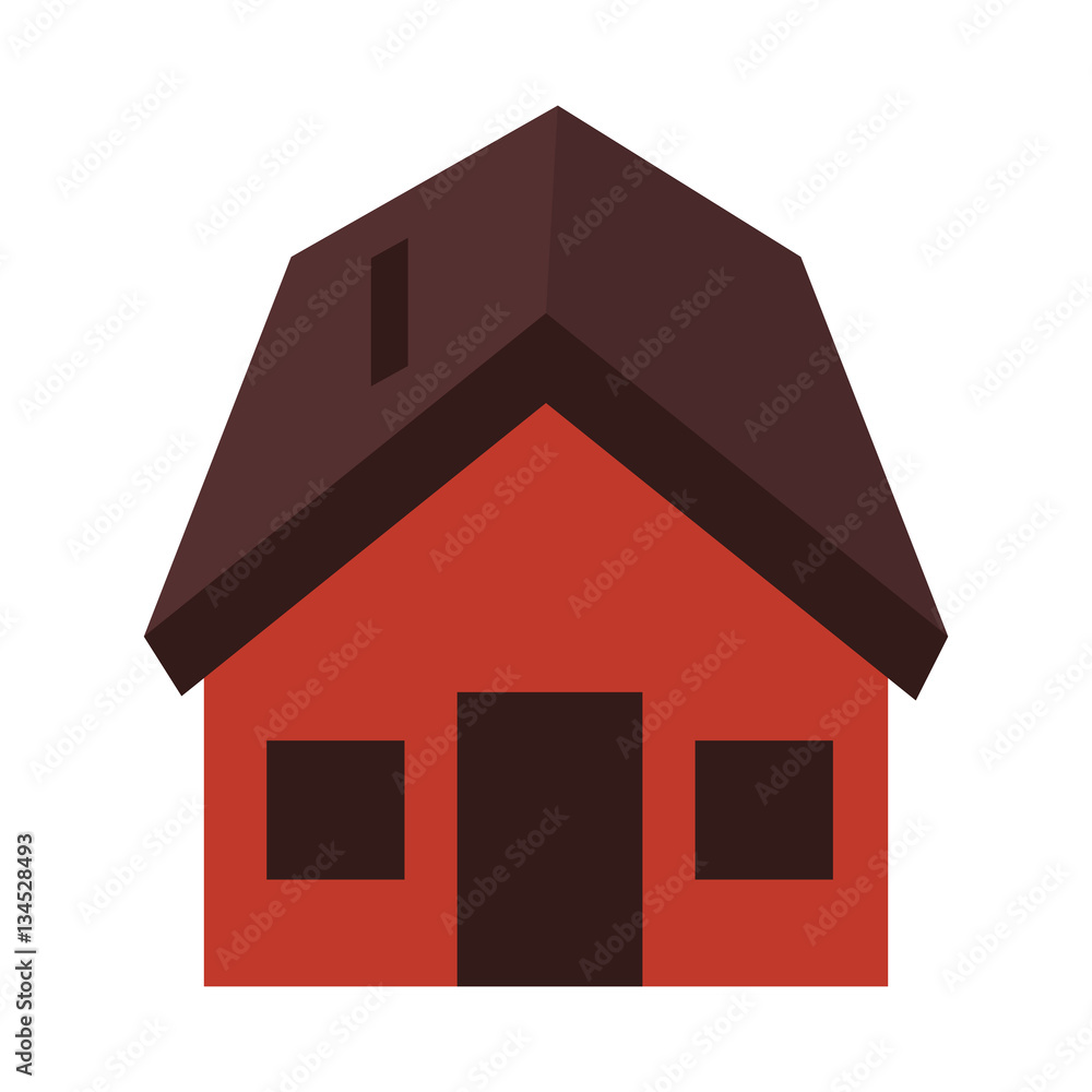 exterior cute house icon vector illustration design Stock Vector ...
