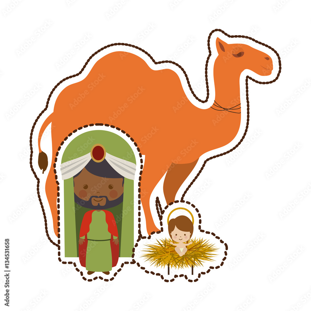 three wise men icon vector illustration graphic design Stock Vector | Adobe Stock