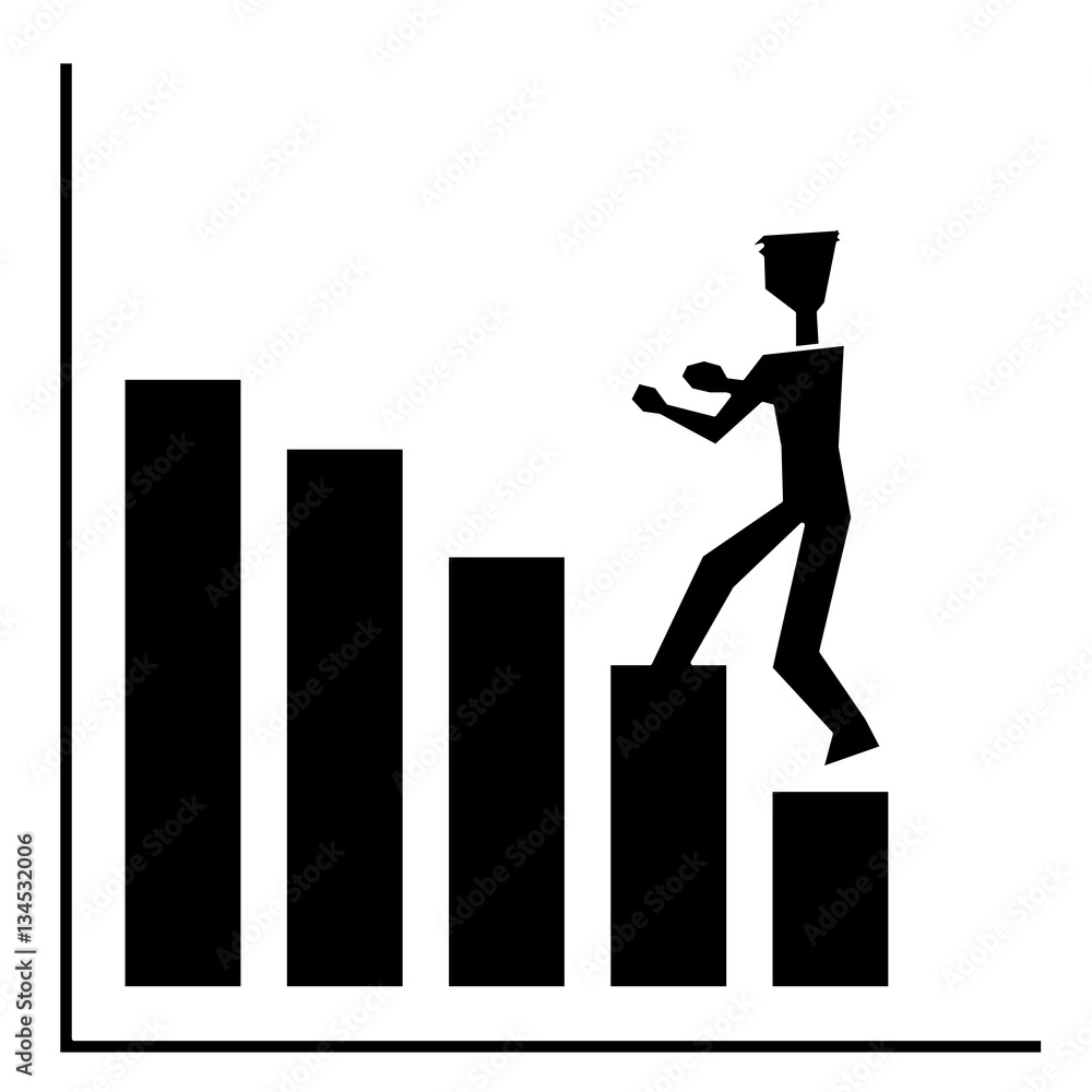 Isolated bars graphic on a white background, Vector illustration Stock ...