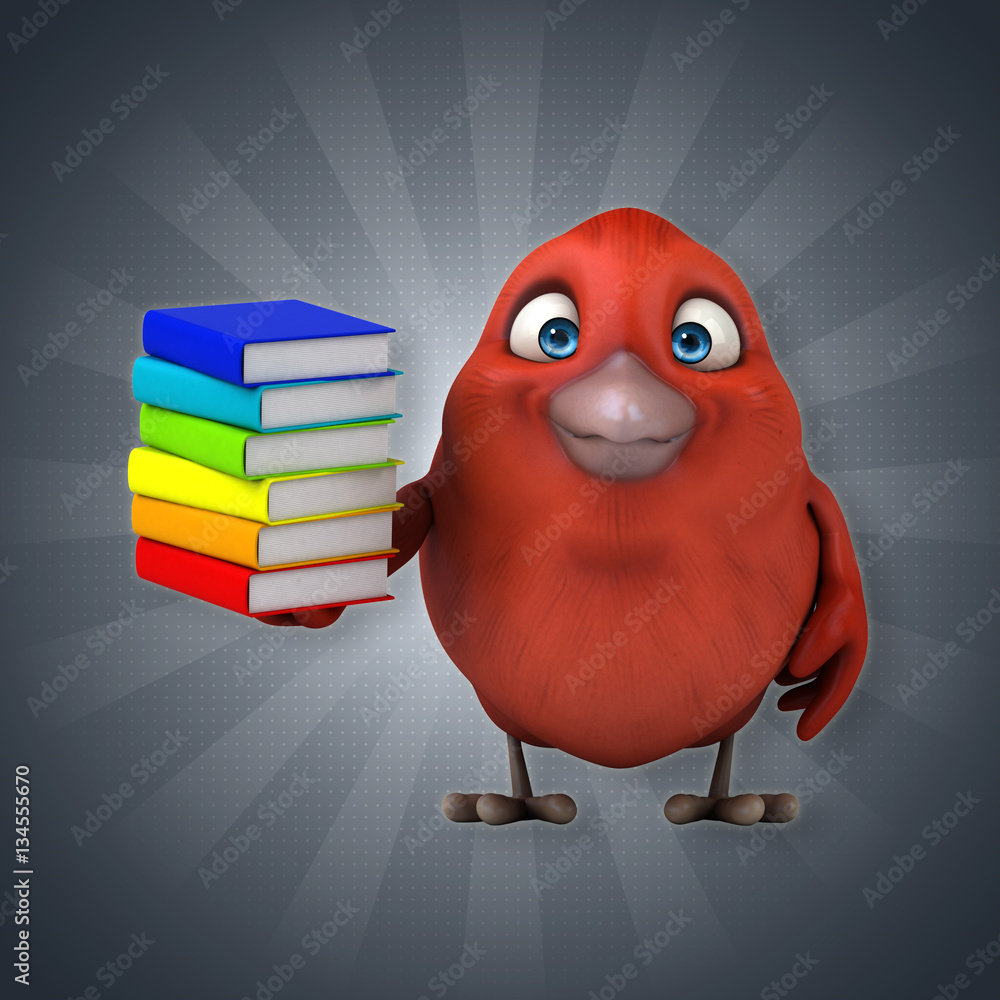 Red bird Stock Illustration | Adobe Stock
