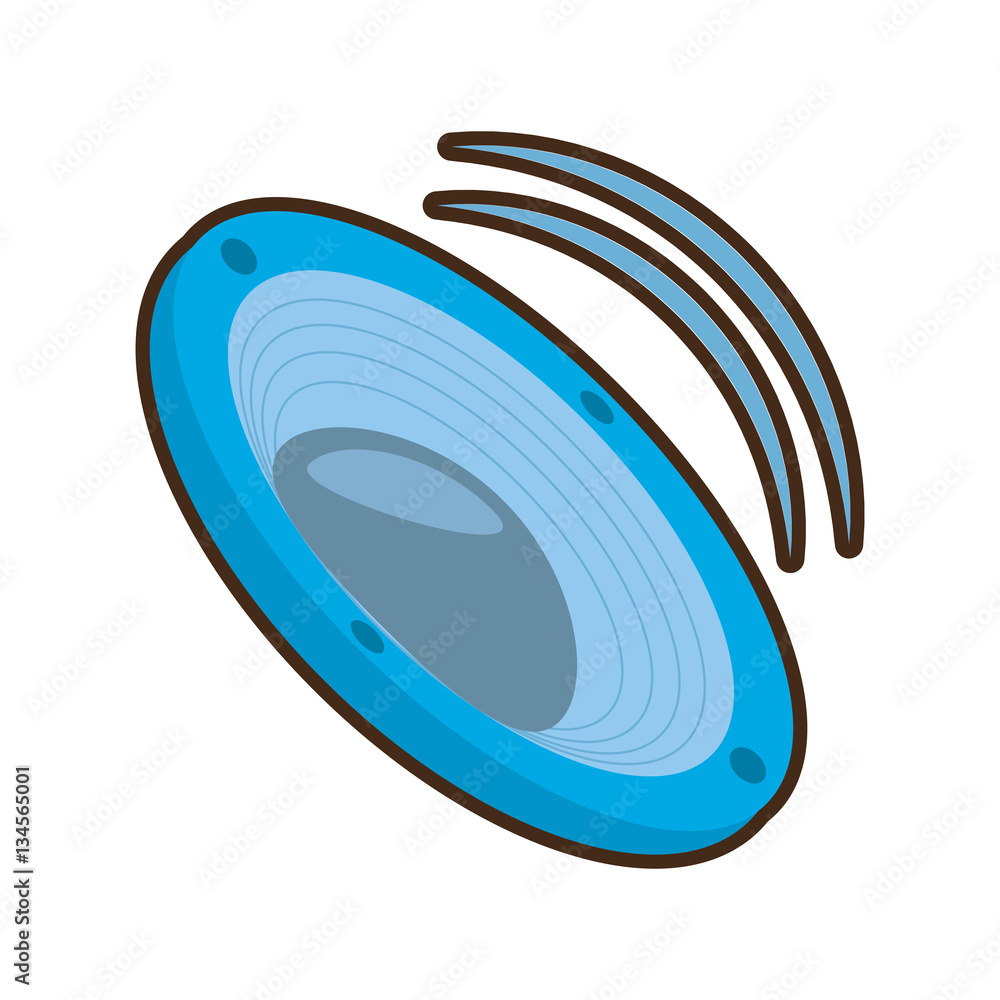 cartoon speaker audio sound volume vector illustration eps 10 Stock ...