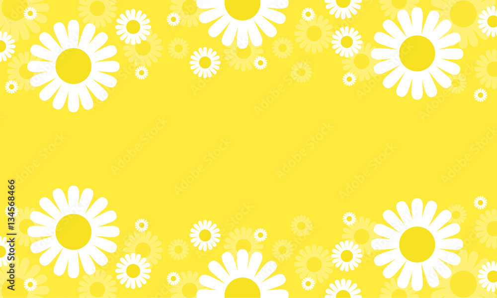 Flower spring yellow backgrounds vector Stock Vector | Adobe Stock