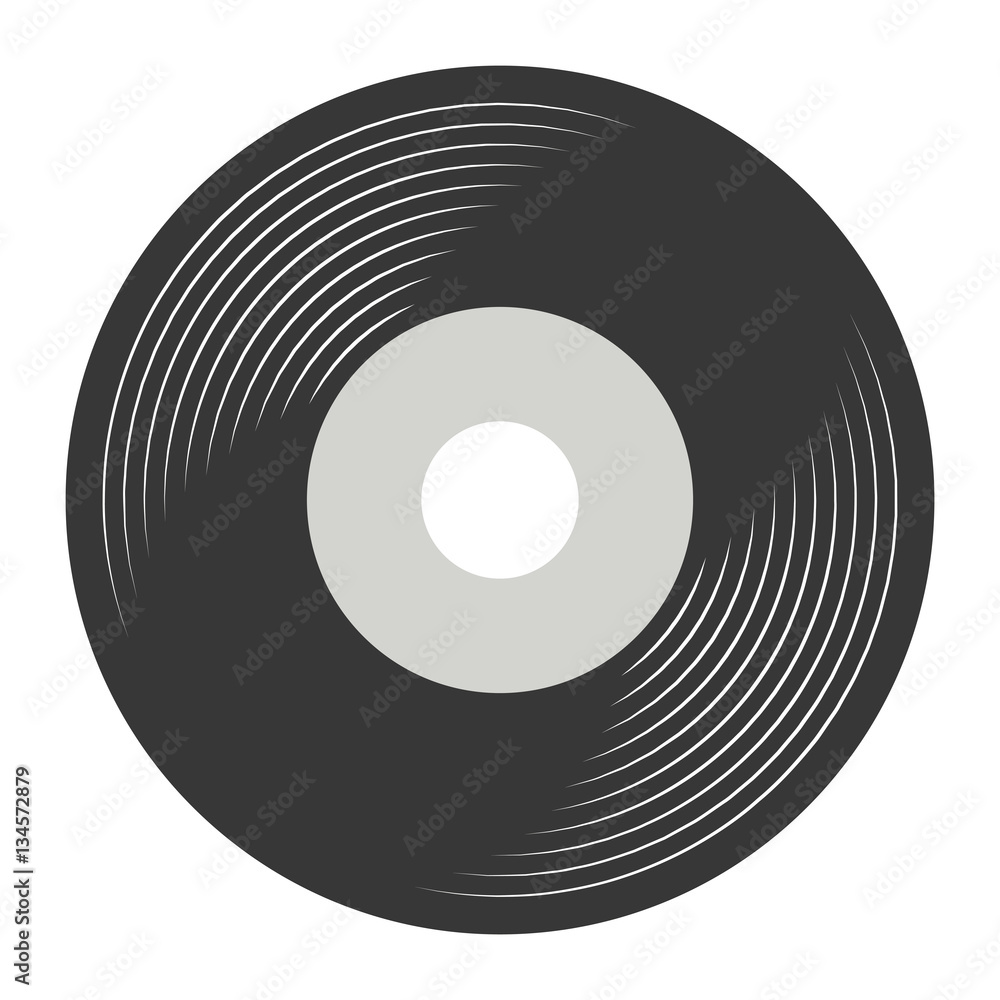 VINYL RECORD VECTOR Stock Vector | Adobe Stock