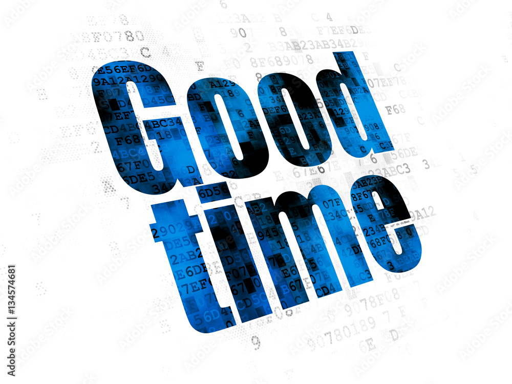 Timeline concept: Good Time on Digital background Stock Illustration ...