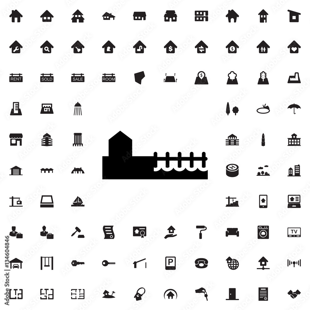 avenue icon illustration Stock Vector | Adobe Stock