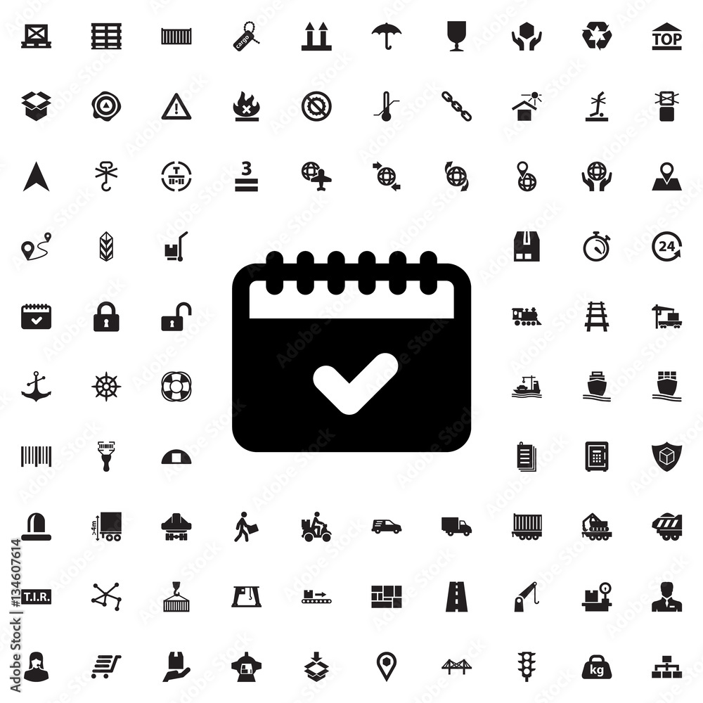 calendar icon illustration Stock Vector | Adobe Stock