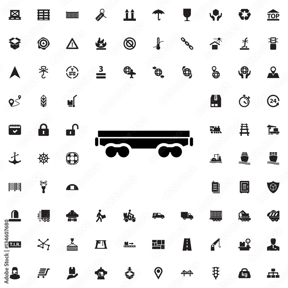 cargo wagon icon illustration Stock-Vektorgrafik | Adobe Stock
