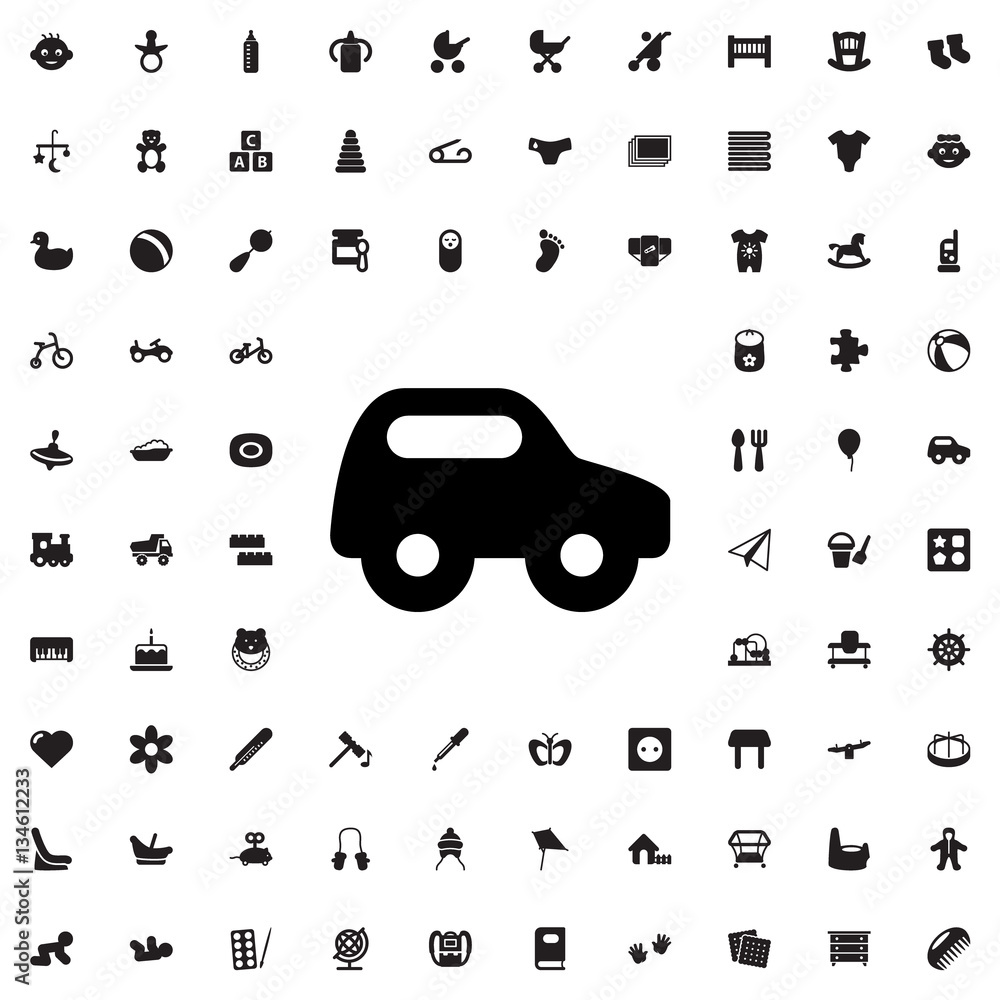 toy car icon illustration Stock Vector | Adobe Stock