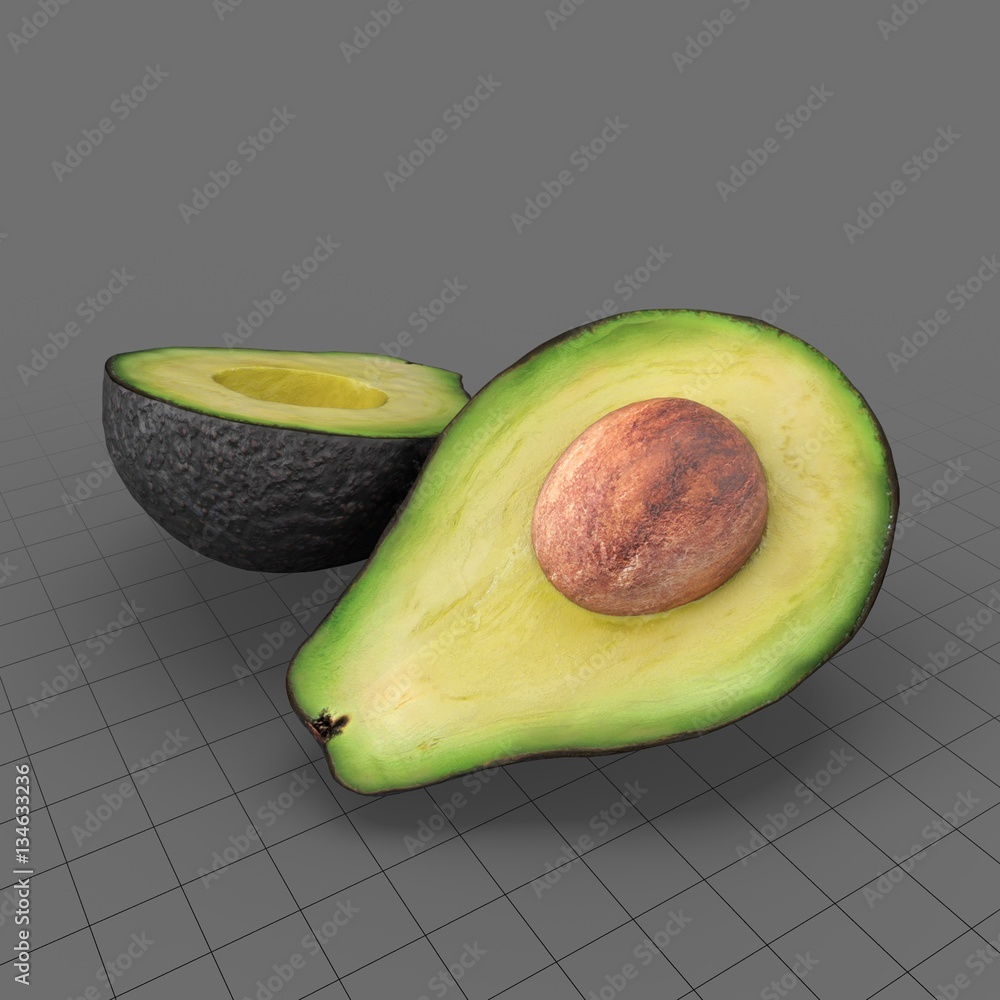 Avocado Stock 3D asset | Adobe Stock