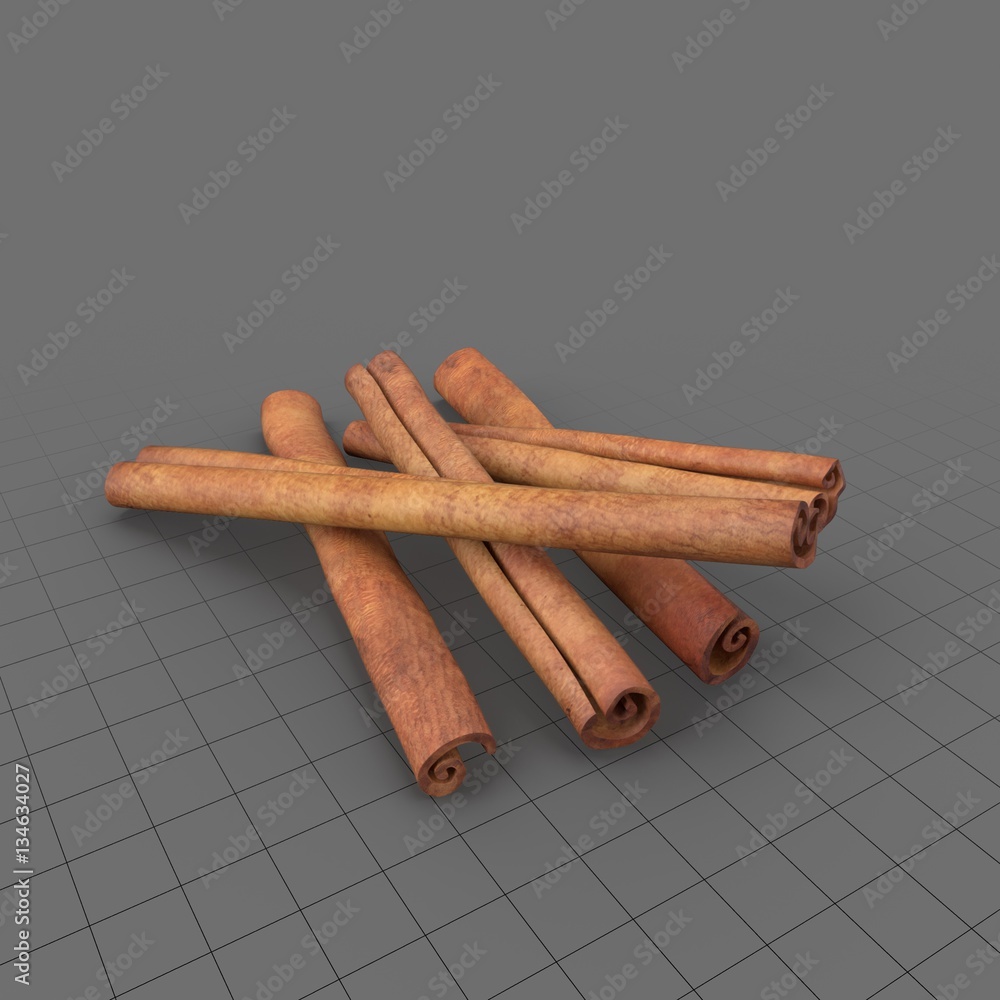 Cinnamon Sticks 01 Stock 3D asset | Adobe Stock