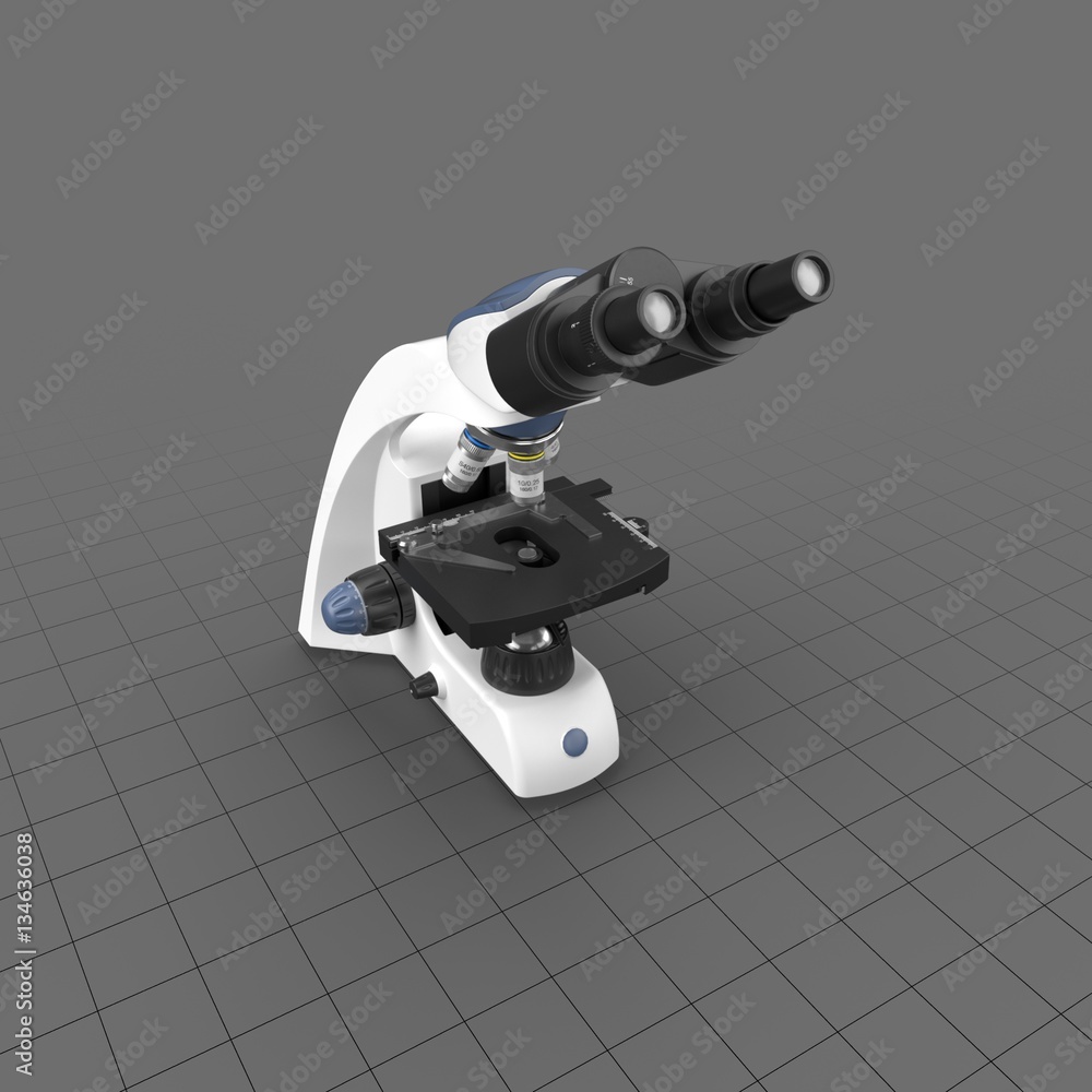 Microscope Compound Stock 3D asset | Adobe Stock