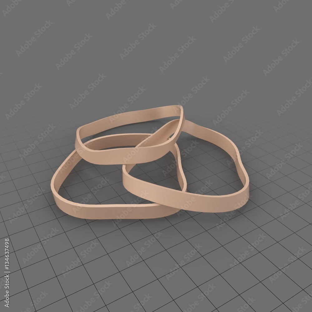 Rubber Bands Stock 3D asset | Adobe Stock