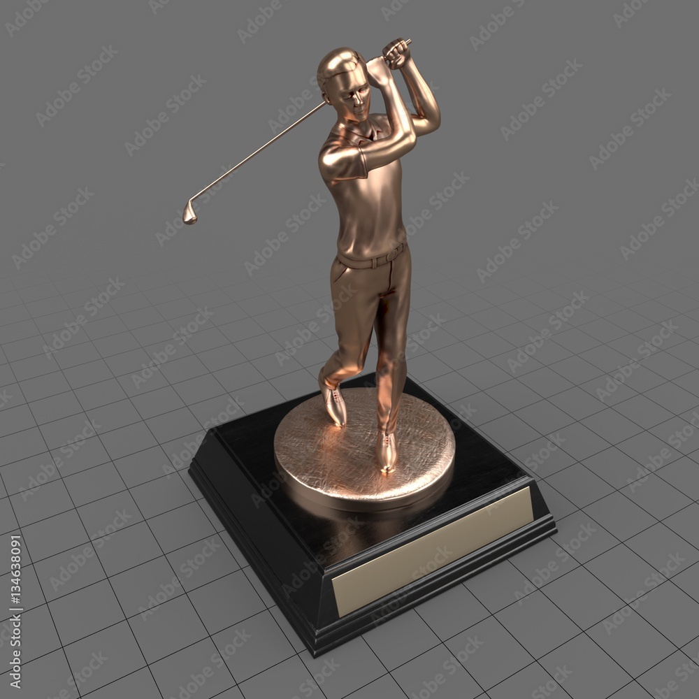 Trophy Golf Stock 3D asset | Adobe Stock