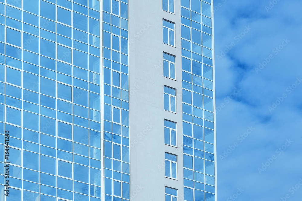 multi-story glass office building against the sky Stock Photo | Adobe Stock