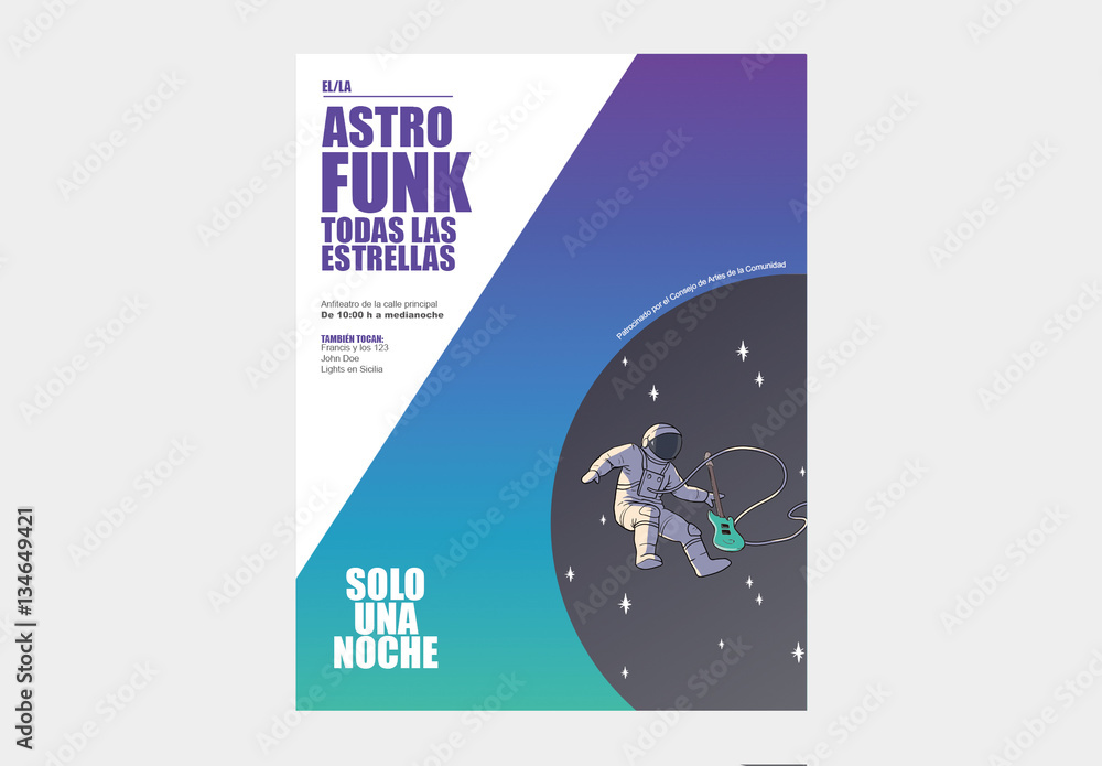 Octavilla con instrucciones Stock Template | Adobe Stock