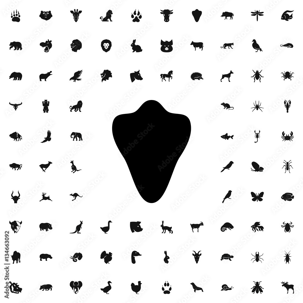 animal fang icon illustration Stock Vector | Adobe Stock