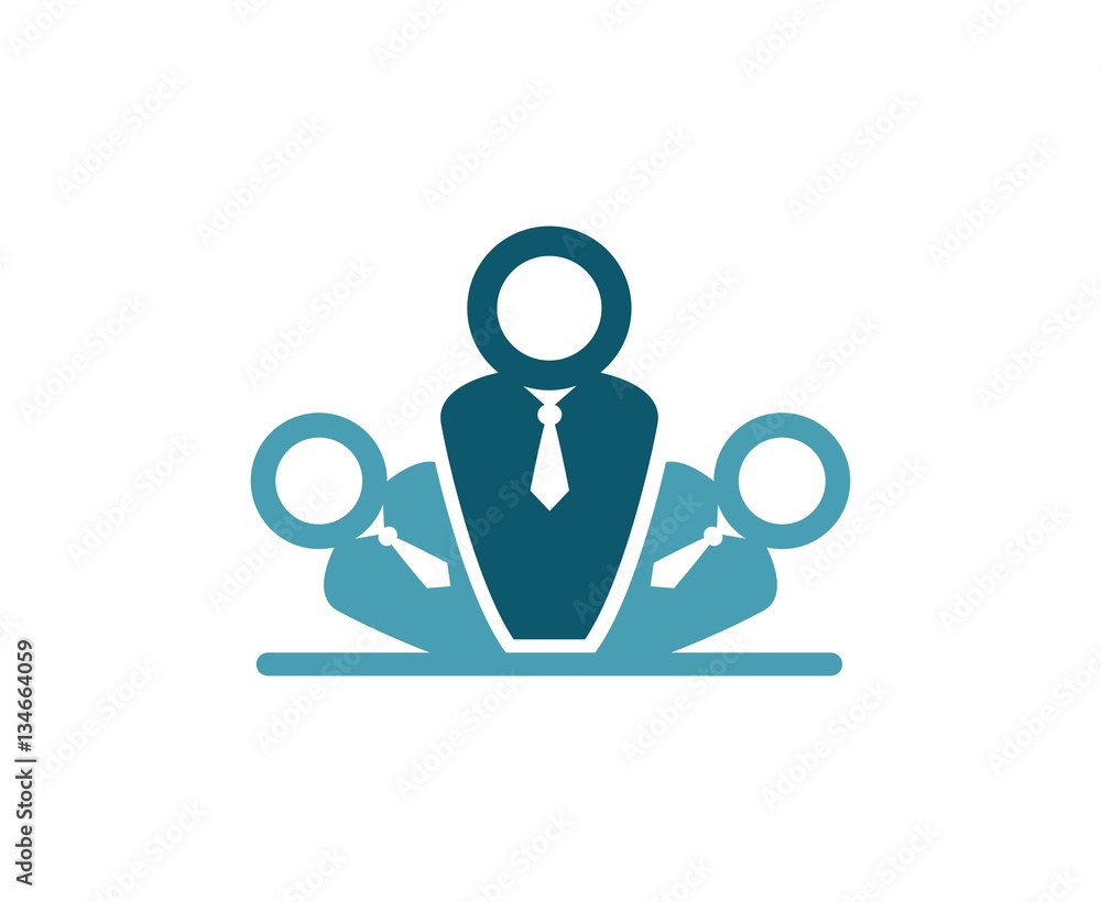 Business man logo Stock Vector | Adobe Stock