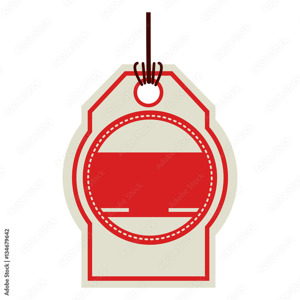 color price tag with red background circle vector illustration Stock ...