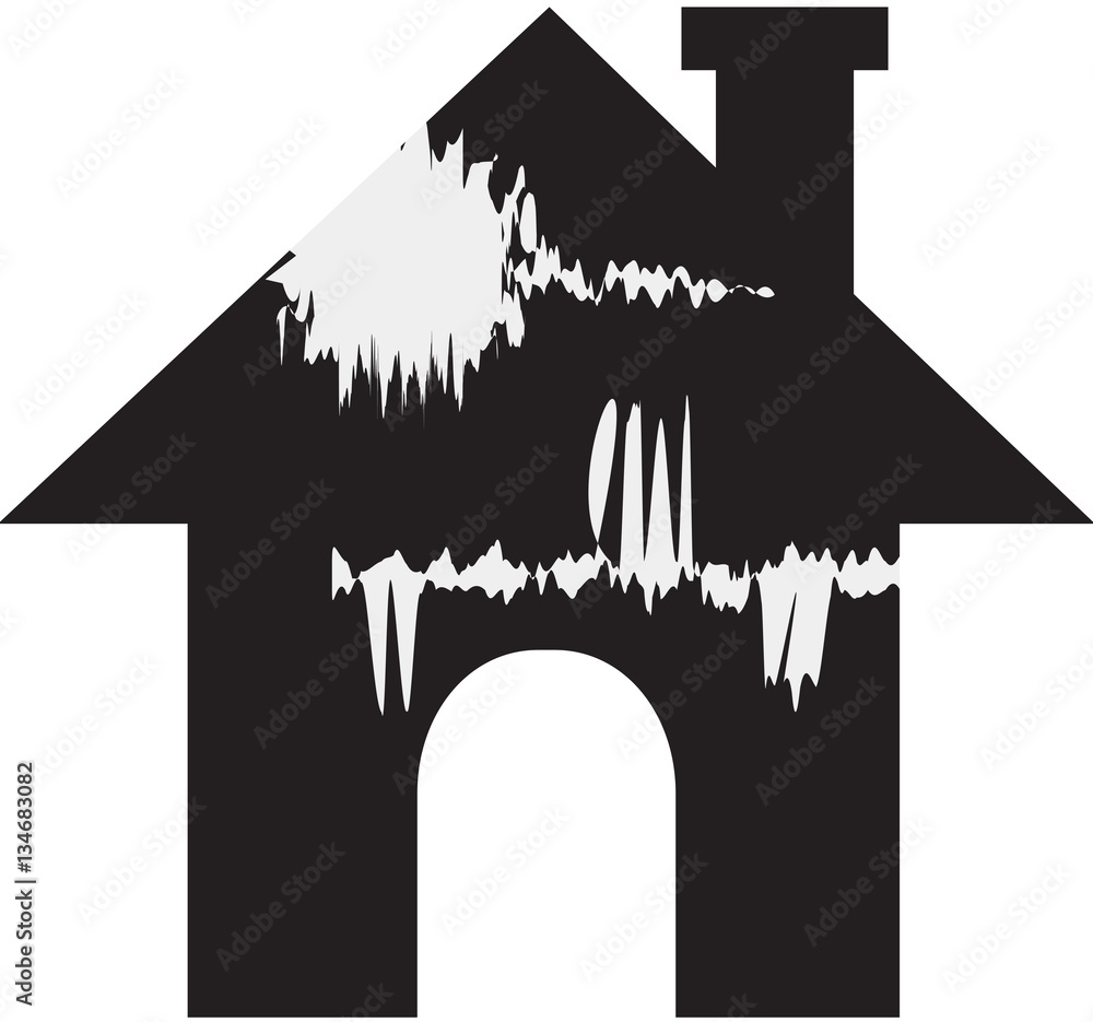 Broken house Stock Vector | Adobe Stock