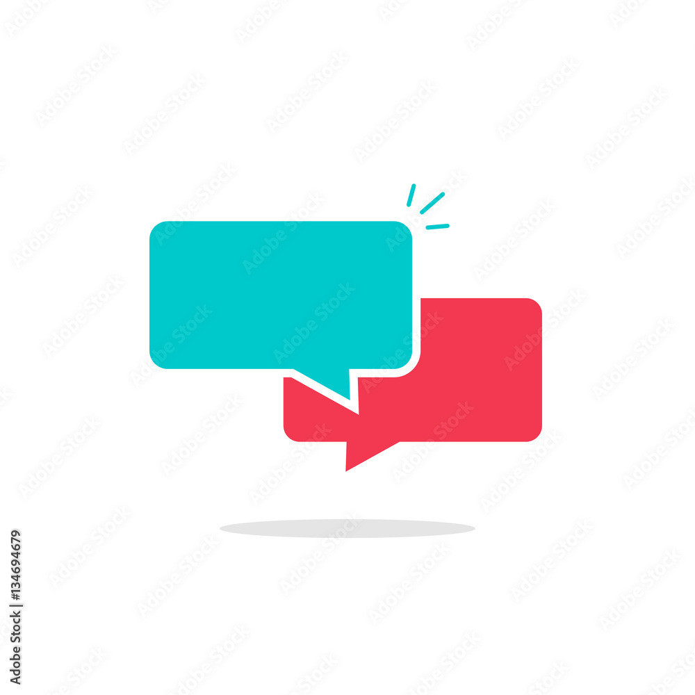 Chat text message icon bubbles empty chat bubbles icon vector isolated ...