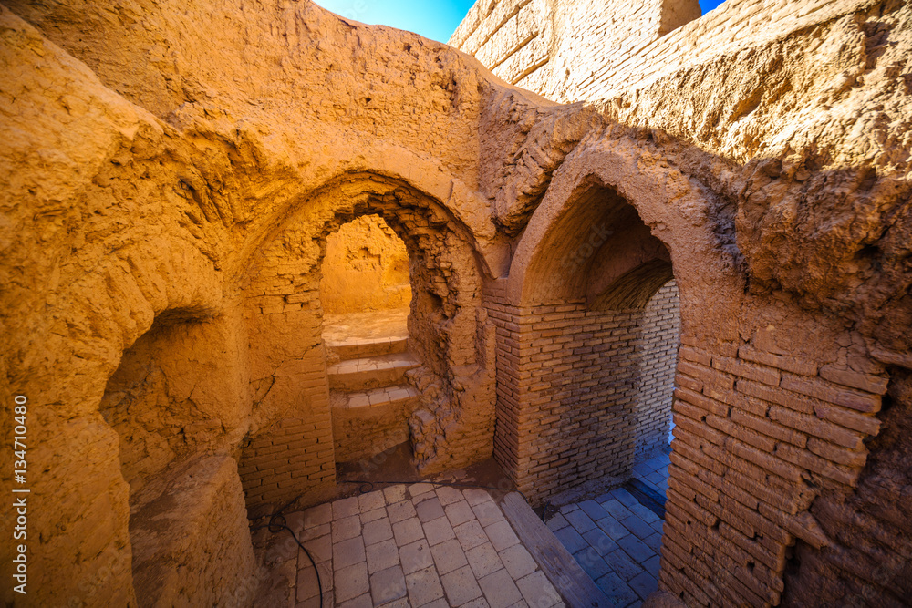 Tower of the Narin Qal'eh or Narin Castle is a mud-brick fort or castle ...