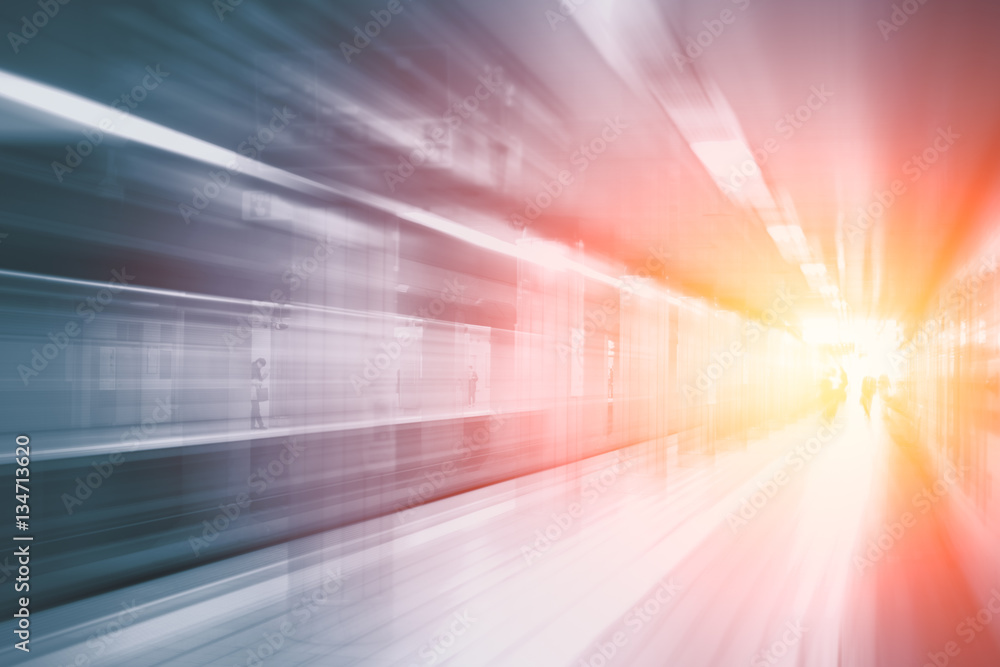 High speed business and technology concept, Acceleration super fast ...