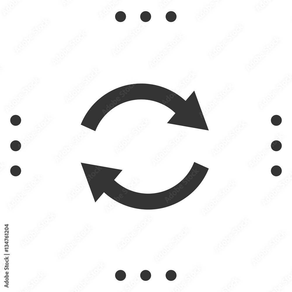 Rotation icon. Repeat symbol. Refresh sign. Stock Vector | Adobe Stock
