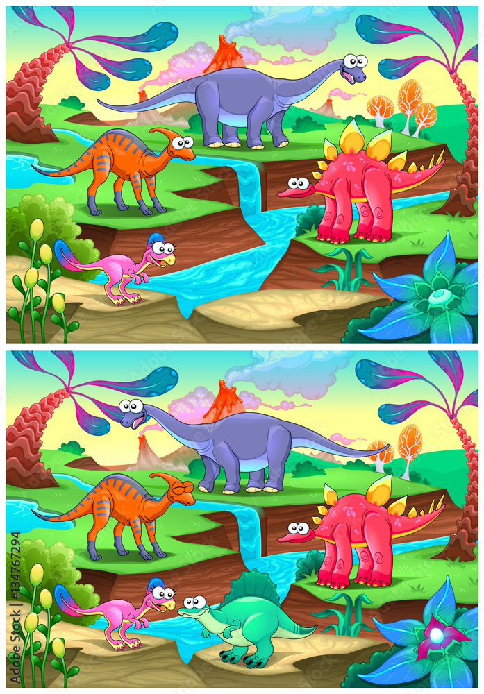 Spot the differences Stock Vector | Adobe Stock